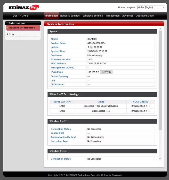 Edimax OAP1300: Ontleding van hierdie dubbelband AC1300 buite AP 23321_73