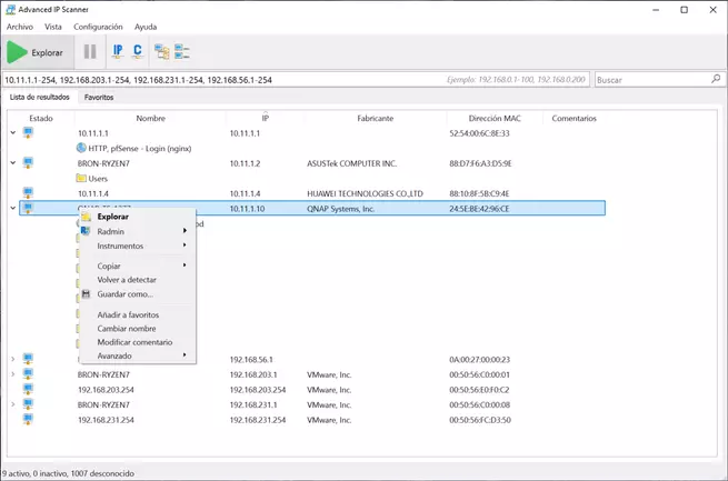 Analisaha ang imong lokal nga network sa balay gamit ang Advanced IP Scanner sa Windows 23409_8