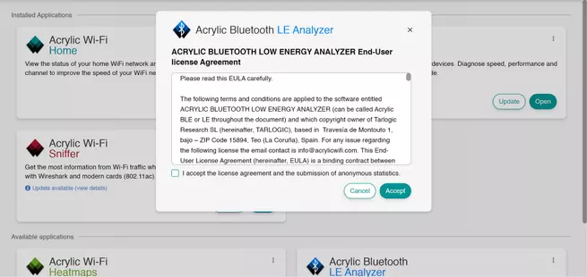 Acrylic Bluetooth: ihe nyocha ngwaọrụ Bluetooth BLE ozugbo 23427_5