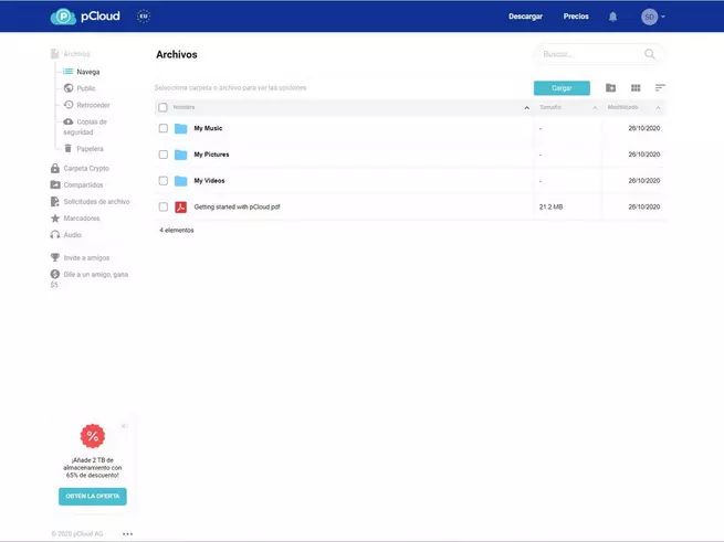 Examen du stockage cloud pCloud : options, vitesse et prix 23469_21