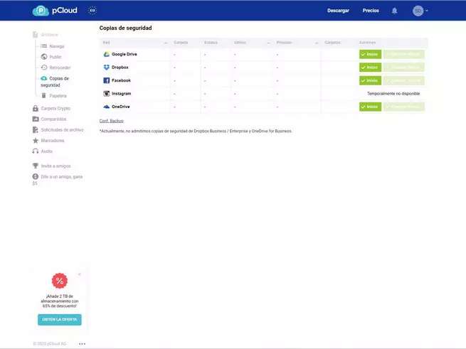 Examen du stockage cloud pCloud : options, vitesse et prix 23469_29