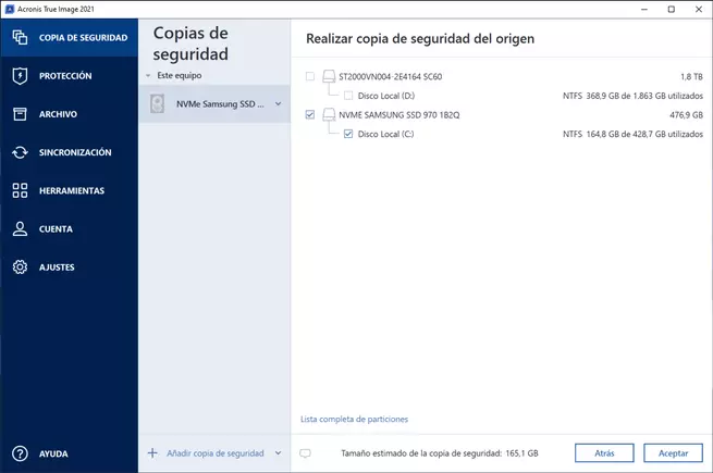 Acronis True Image 2021: Analysis suite for cybersecurity and backups 23486_22