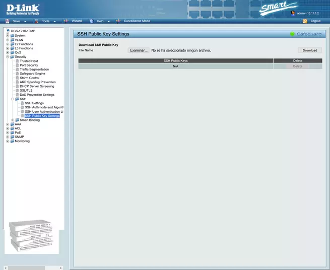 D-Link DGS-1210-10MP: Iloiloga o lenei Gigabit PoE + ma le kili 23494_105