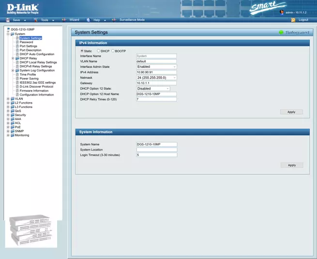 D-Link DGS-1210-10MP: ಈ ಗಿಗಾಬಿಟ್ PoE+ ಮತ್ತು ಫ್ಯಾನ್ಲೆಸ್ ಸ್ವಿಚ್ನ ವಿಮರ್ಶೆ 23494_37