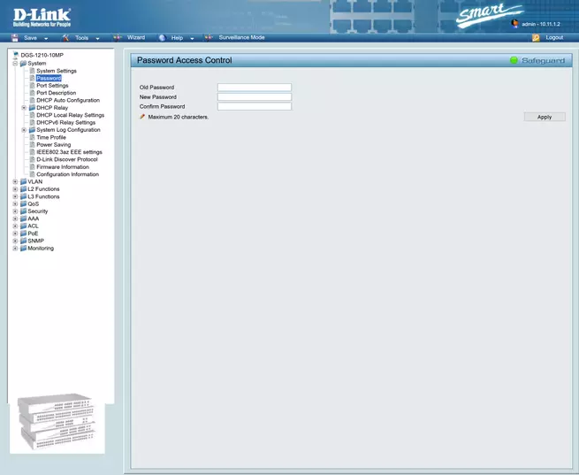 D-Link DGS-1210-10MP: Iloiloga o lenei Gigabit PoE + ma le kili 23494_38