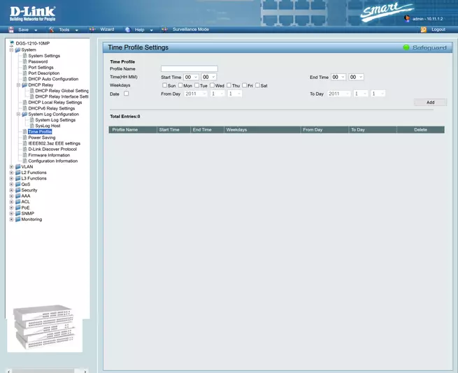 D-Link DGS-1210-10MP: Dib u eegista Gigabit PoE+ iyo beddelka bilaa faneedka 23494_48