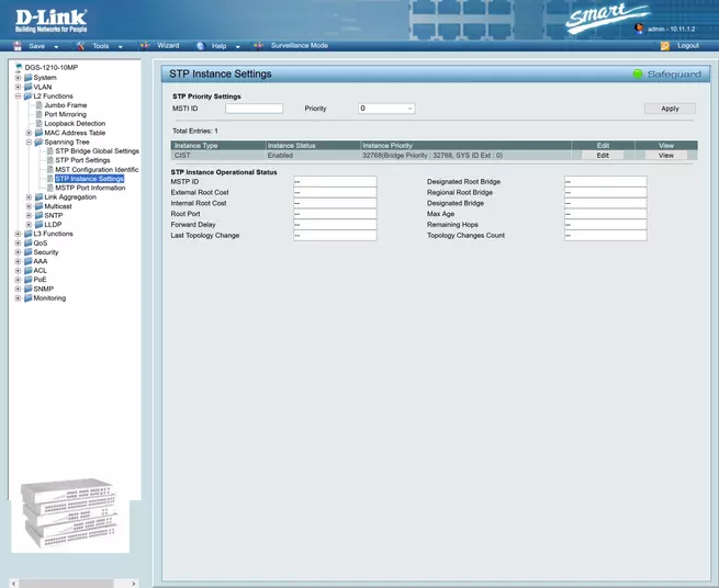 D-Link DGS-1210-10MP: Iloiloga o lenei Gigabit PoE + ma le kili 23494_72