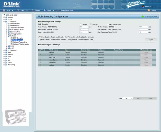 D-Link DGS-1210-10MP: Iloiloga o lenei Gigabit PoE + ma le kili 23494_77