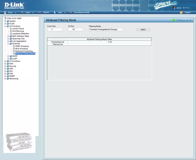 D-Link DGS-1210-10MP: Iloiloga o lenei Gigabit PoE + ma le kili 23494_79