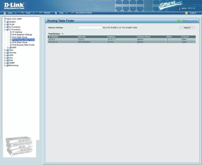 D-Link DGS-1210-10MP: Iloiloga o lenei Gigabit PoE + ma le kili 23494_86