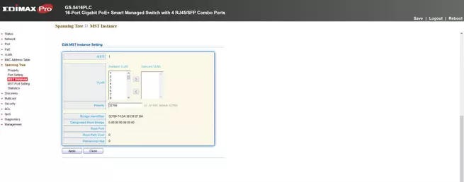 Edimax GS-5416PLC: Dib u eegista L2 PoE+ beddelka la maareeyay 23828_65