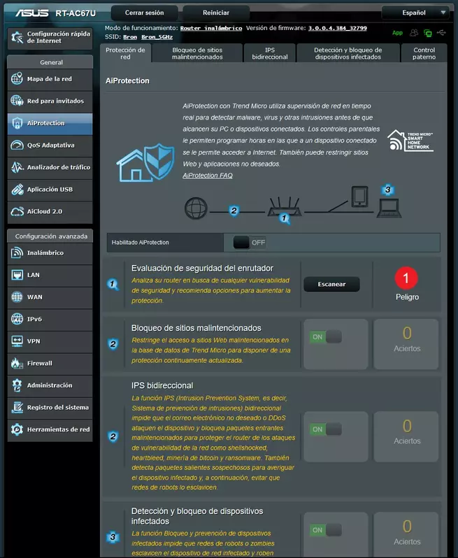 ASUS RT-AC67U AC1900: AiMesh உடன் இந்த Wi-Fi அமைப்பின் பகுப்பாய்வு 23835_73