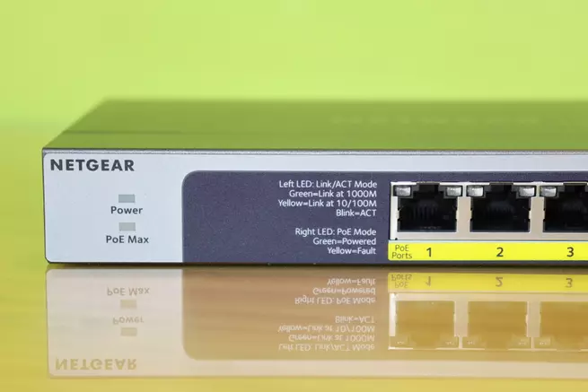 Face avant du switch non manageable NETGEAR GS108LP