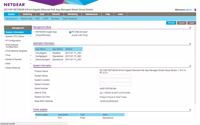 NETGEAR GC110P: பகுப்பாய்வு சுவிட்ச் 8 போர்ட்கள் Gigabit PoE, SFP மற்றும் Cloud 23917_38