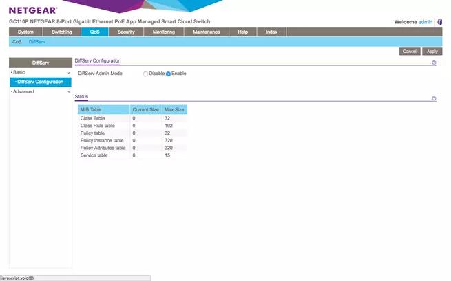 NETGEAR GC110P: Analysis switch 8 port Gigabit PoE, SFP at Cloud 23917_54