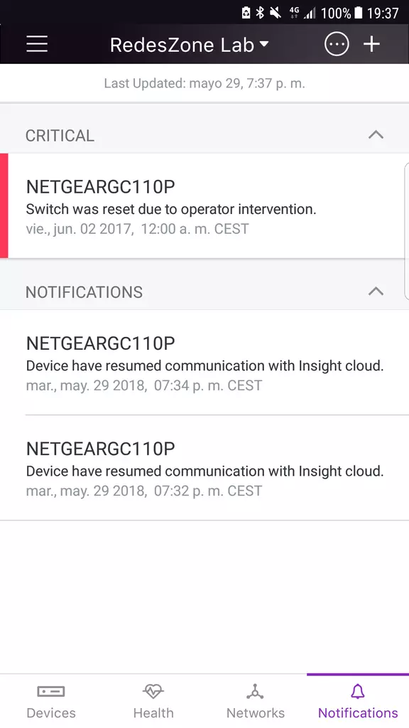 NETGEAR GC110P: பகுப்பாய்வு சுவிட்ச் 8 போர்ட்கள் Gigabit PoE, SFP மற்றும் Cloud 23917_73