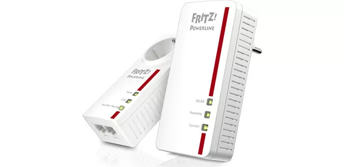 אַנאַליסיס פון פּלס מיט Wi-Fi AC FRITZ!Powerline 1260E WLAN סעט, מיט Wi-Fi מעש און באַנד סטירינג