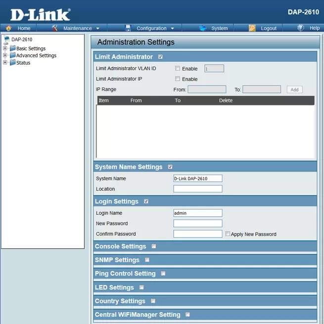 D-Txuas DAP-2610: Sib sib zog nqus tshuaj xyuas ntawm lub firmware ntawm tus kws tshaj lij AP no 24050_10