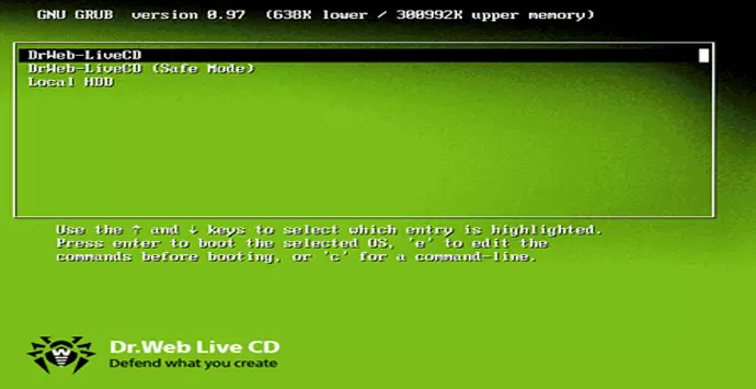 Д-р Веб LiveDisk бутабилен систем