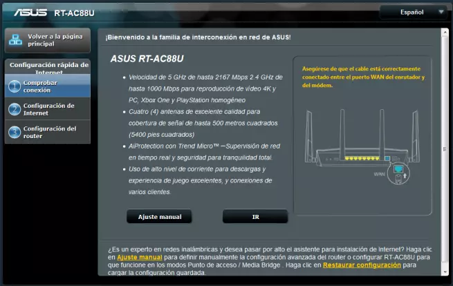 ASUS RT-AC88U: Pagsusuri ng AC3100 Wi-Fi router na ito at 8 Gigabit port 24455_84