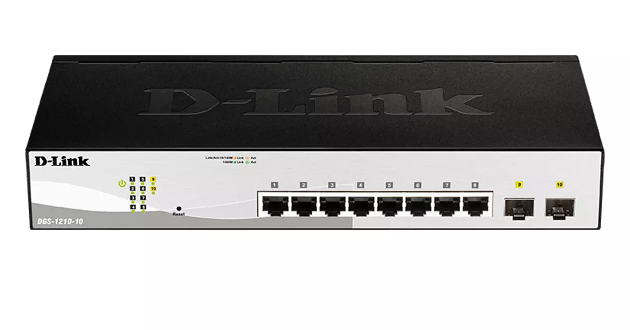 I-D-Link DGS-1210-10: Ukubuyekezwa kwalokhu kushintsha okuphethwe ngezimbobo ze-Gigabit eziyi-10