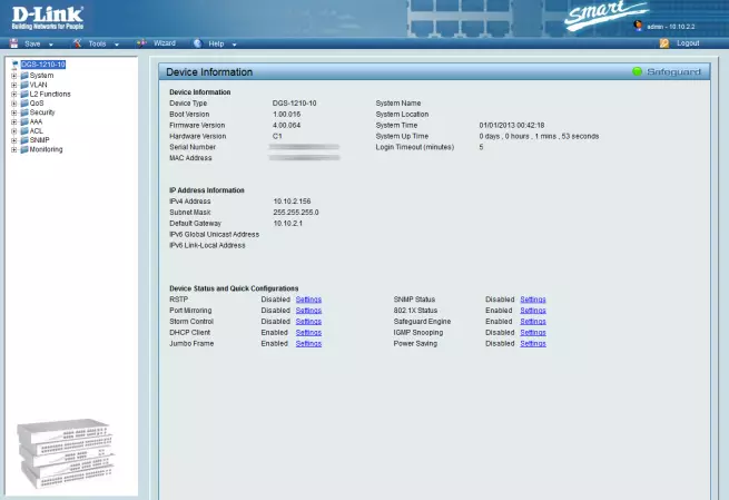 D-Link DGS-1210-10: Firmware