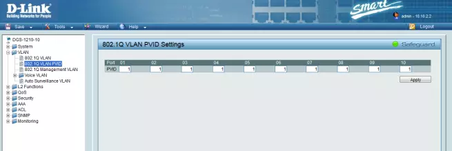 D-Link DGS-1210-10: VLAN Part Firmware