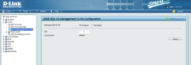 D-Link DGS-1210-10: VLAN Pati Firmware