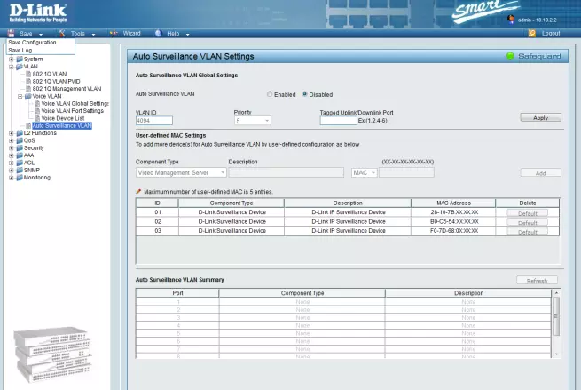 D-Link DGS-1210-10: VLAN Pati Firmware