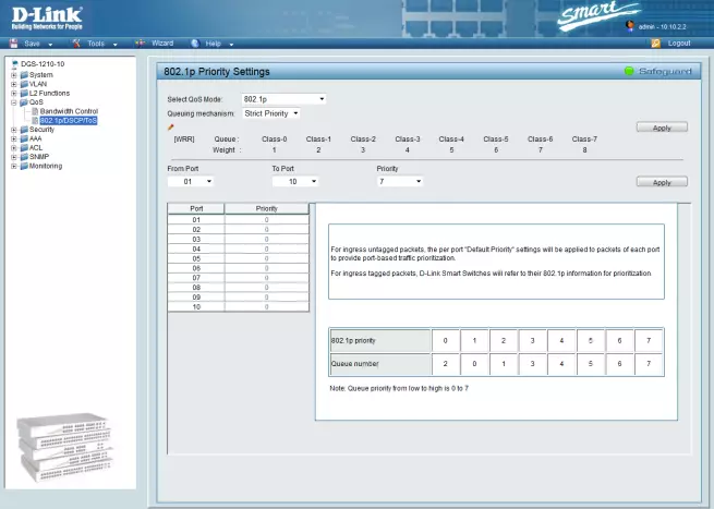 D-Link DGS-1210-10: QoS Part Firmware