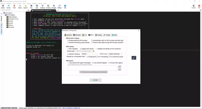 MobaXterm: SSH 클라이언트 및 네트워크 유틸리티가 있는 Windows 10용 터미널 24637_41