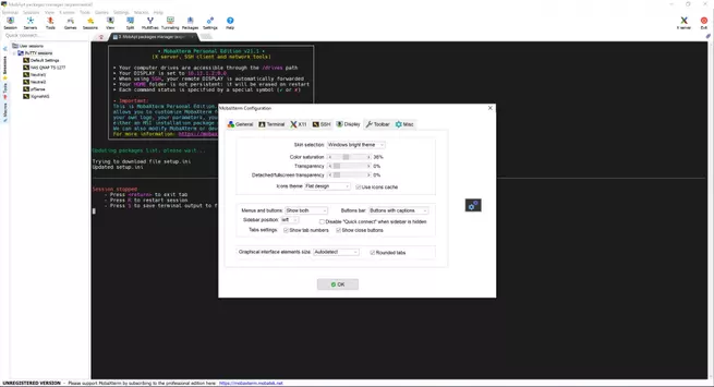MobaXterm: SSH 클라이언트 및 네트워크 유틸리티가 있는 Windows 10용 터미널 24637_42