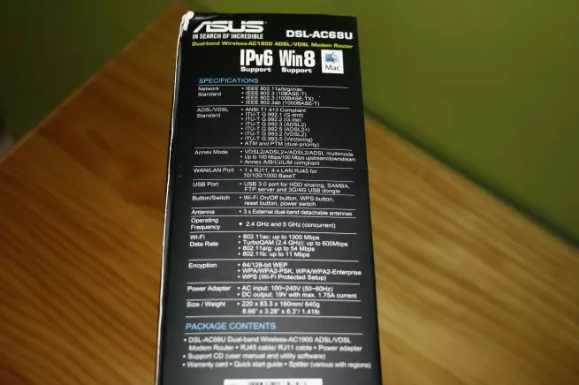 ASUS DSL-AC68U AC1900: ການທົບທວນເຣົາເຕີ ADSL2+ ແລະ VDSL ນີ້ກັບ Wi-Fi AC 24743_15