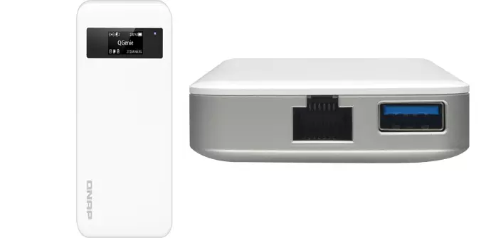 QNAP QG-103N: 'n Draagbare NAS met ingeboude battery en 32 GB SSD