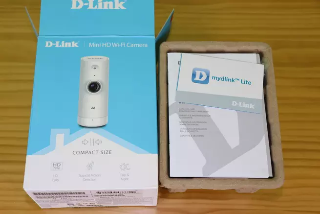 D-Link DCS-8000LH IP kamera qutusunun içərisində