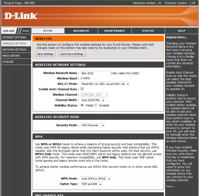 D-Link DIR-505: Tinjauan ngeunaan router Wi-Fi saku ieu sareng repeater kalayan port USB 25054_61