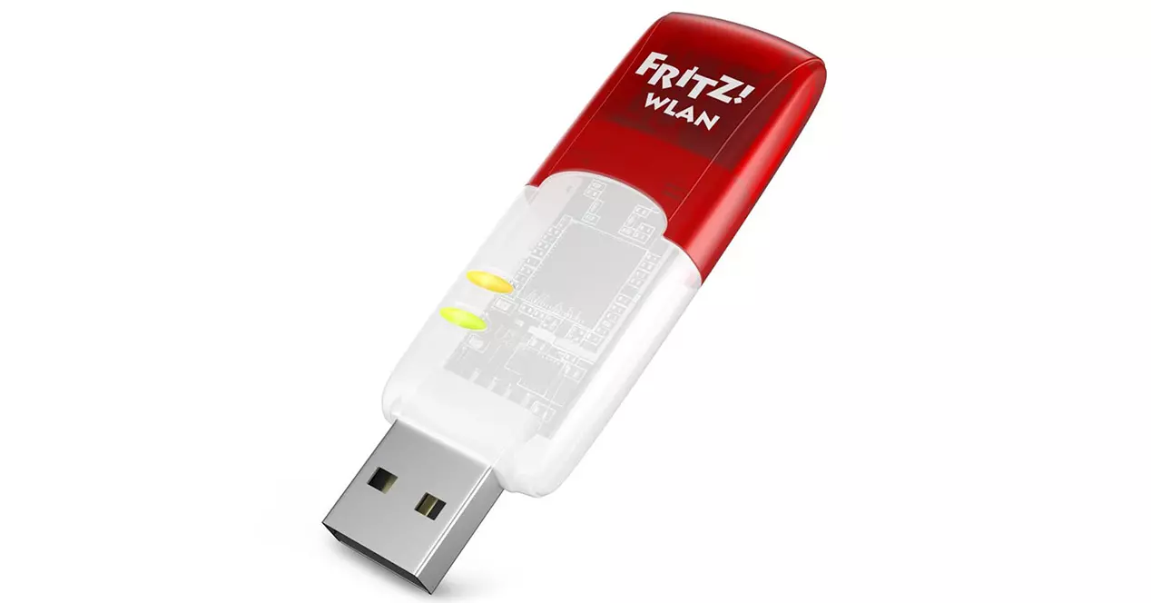 FRITZ!WLAN Stick USB N: šio „WiFi N“ adapterio, kurio greitis yra 300 Mbps dviejų juostų 2,4 GHz ir 5 GHz, apžvalga 25055_1