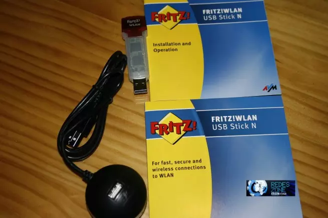 Вміст коробки Fritz!WLAN Stick USB N