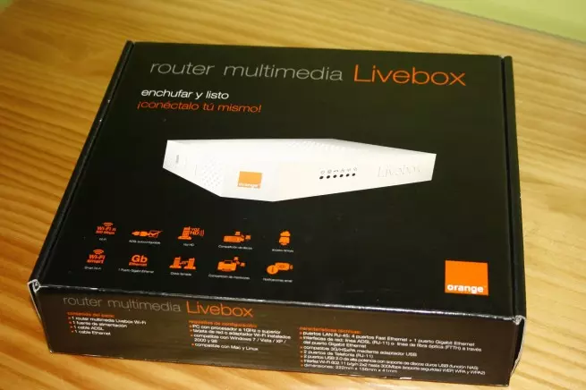 Yeni Livebox qutusunun ön görünüşü