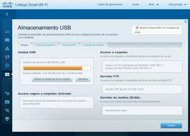 Cisco Linksys EA6500: 802.11ac texnologiyasi bilan neytral yo'riqnoma tahlili 25298_44