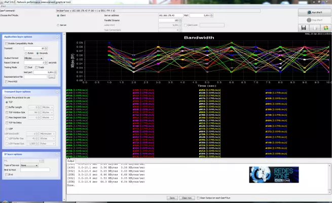 Здесь вы можете увидеть сводную таблицу со скоростями, достигнутыми в тесте jPERF с Intel 4965AGN: