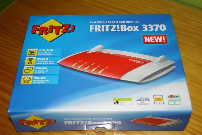 Tampilan ngarep omah FRITZ!Box WLAN 3370