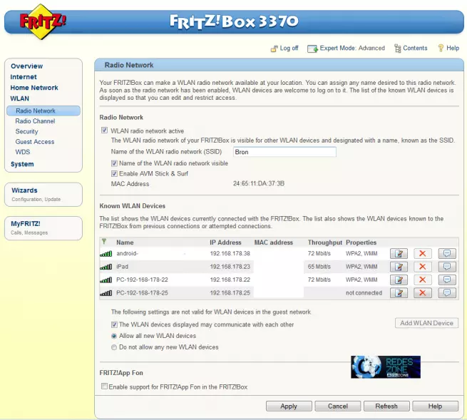 FRITZBox WLAN 3370: Dib u eegida ADSL2+/VDSL iyo router dhexdhexaad ah oo wata 450Mbps dual-band Wi-Fi N 25311_78