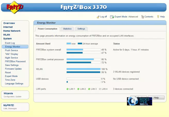 FRITZBox WLAN 3370. Այս ADSL2+/VDSL և չեզոք երթուղիչի վերանայում 450 Մբիթ/վրկ երկշերտ Wi-Fi N-ով 25311_82