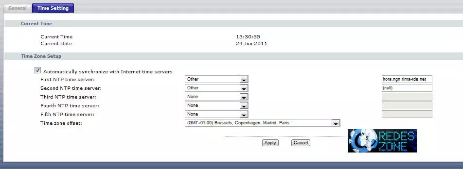 Bukana ea router e fanoeng ke Movistar ho bareki ba eona ba likhokahano tsa VDSL 25332_32