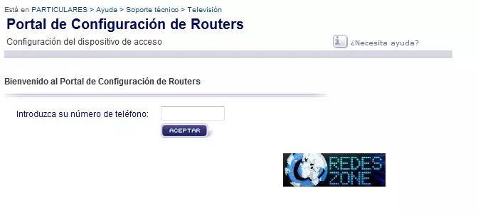 Bukana ea router e fanoeng ke Movistar ho bareki ba eona ba likhokahano tsa VDSL 25332_4