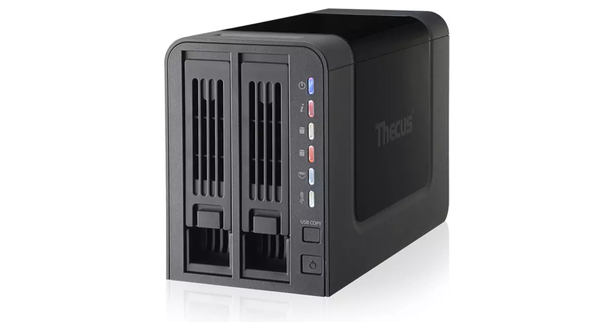 Thecus N2310: Tlhahlobo ea NAS ena e nang le 2 hard drive bays