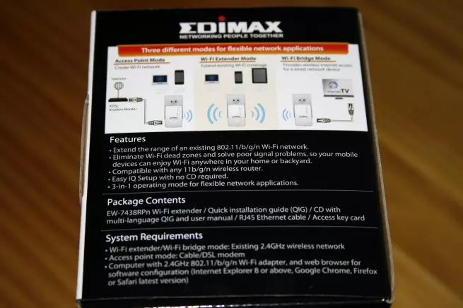 Edimax EW-7438RPn V2: N300 Wi-Fi errepikagailu unibertsal honen analisia 25364_8