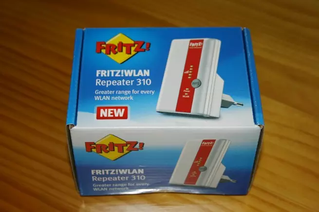 FRITZ!WLAN 中繼器 310 的箱頂視圖