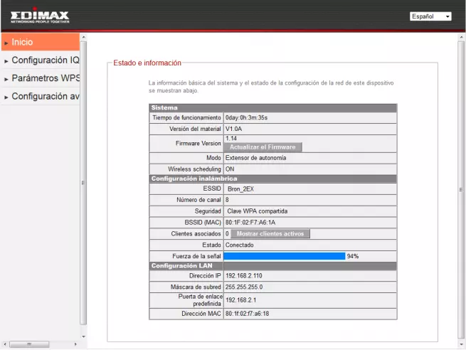 Edimax EW-7438RPn Air: Analysis of this universal Wi-Fi repeater N300 25366_23